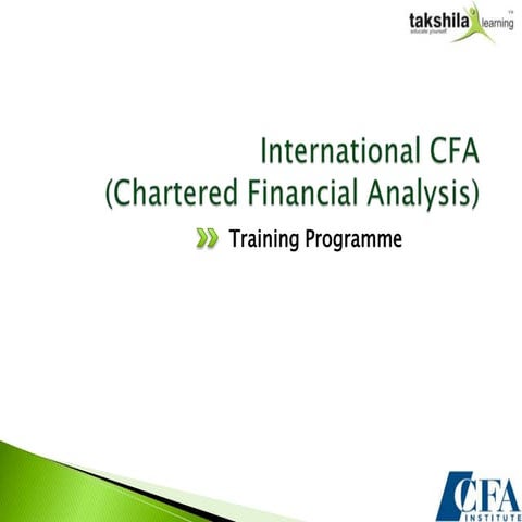 CFA Training Course | PPTX