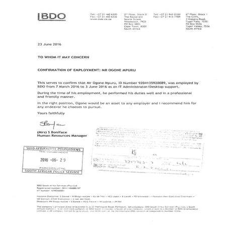 Recommendation letter | PDF