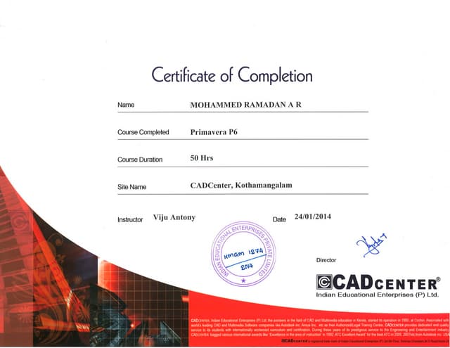 Q.C Engineer Experience Certificate from Techshore | PDF