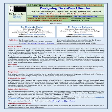 Designing Next-Gen Libraries Tools and Technological Impact on Library ...