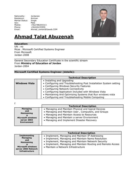 William E hooker resume2 | DOCX | Computing | Technology & Computing