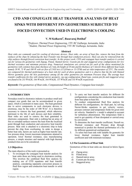 Natural Convection Heat Transfer Flow Visualization Of Perforated Fin…