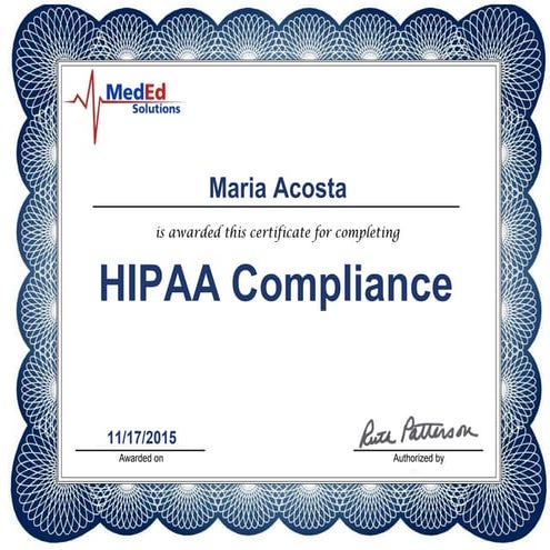 COMPLIANCE HIPPA | PPT