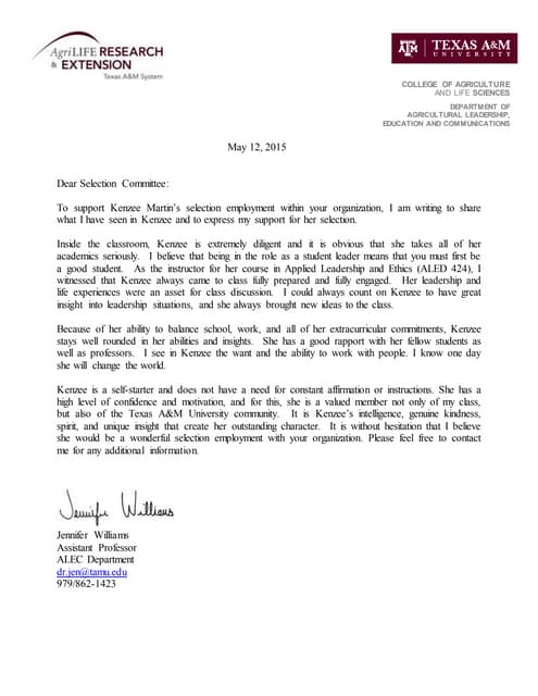 Reference Letter | PDF