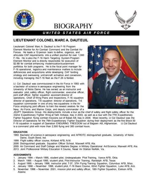 Theisen Military Bio | PDF