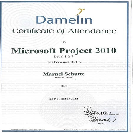 MS Project course | PDF