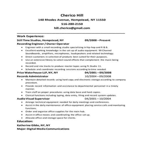 CHRISTOPHER TERRY Resume | DOCX
