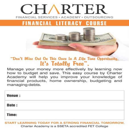 Financial literacy Brochure | PDF