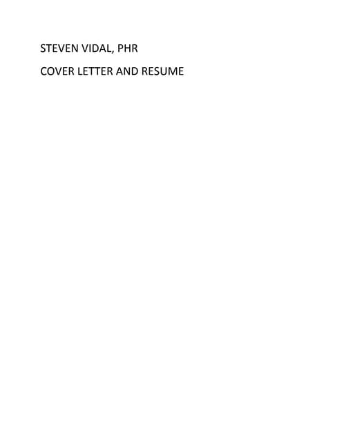 Vacek Steven SHRM-SCP Resume Final | PDF