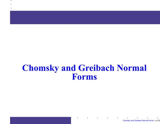 2.8 normal forms gnf & problems | PPT