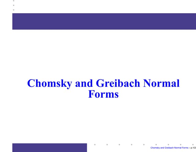 2.8 normal forms gnf & problems | PPTX