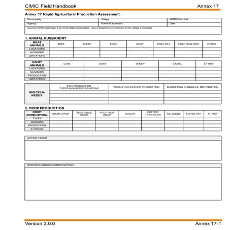 Cfhb annex 17 agricultural production assessment-vers0.1 | PDF