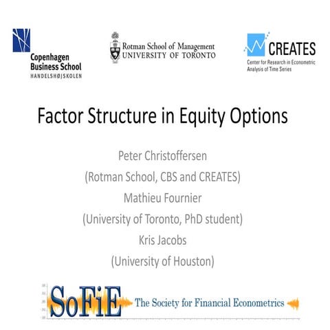 Factor Structure in Equity Options | PDF