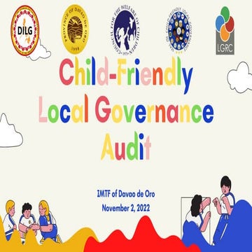 Child Friendly Local Governance Audit Davao de Oro.pptx