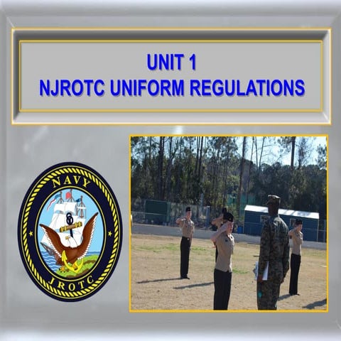 NS1 1.0 NJROTC Uniform Regulations | PDF