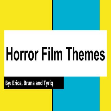 Horror film themes | PPTX