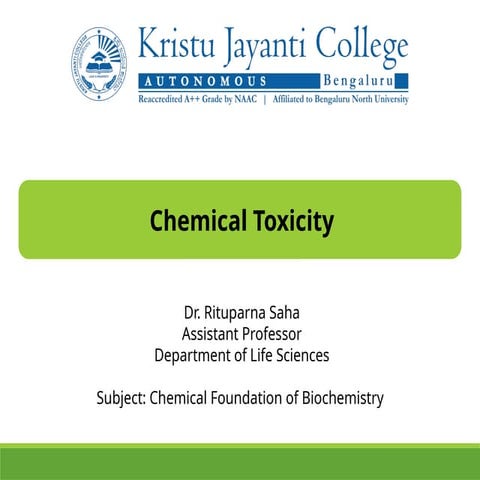 Chemical Toxicity & its different Types & Effects.pptx