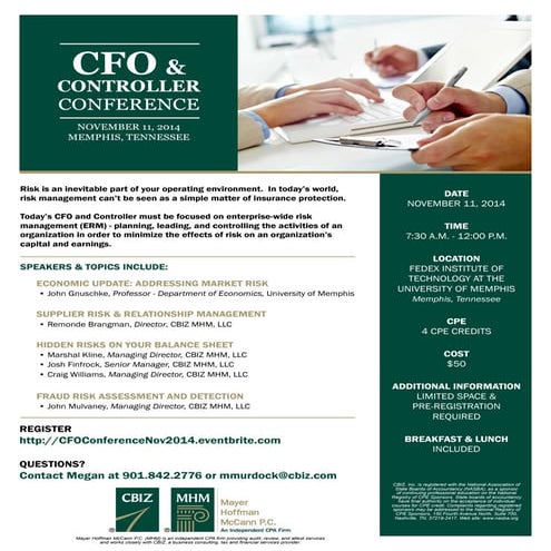 CFO Controller Conference | November 11, 2014 | PDF | Business ...