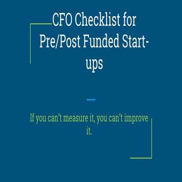 CFO Insights-A Winning Financial Plan | PPTX