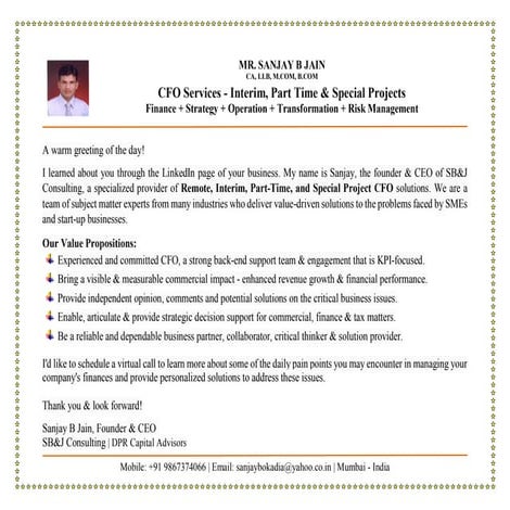 CFO Services | PDF