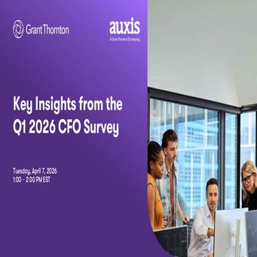 The CFO’s 2026 Playbook: Finance Planning with OneStream | PDF