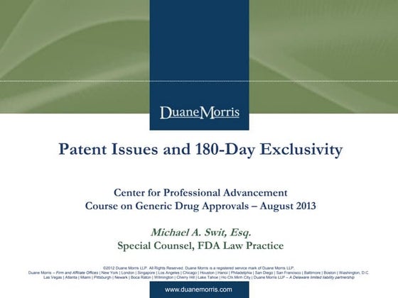 How to calculate_standard_patent_expiry_dates_and_data_exclusivity | PDF
