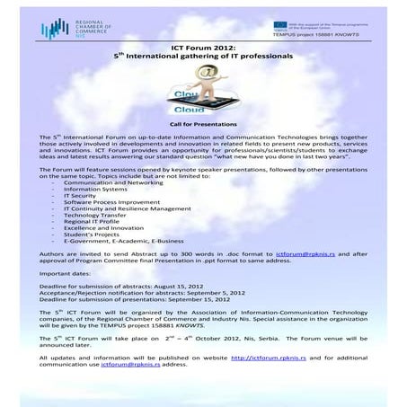 ICT Forum 2012 | PDF