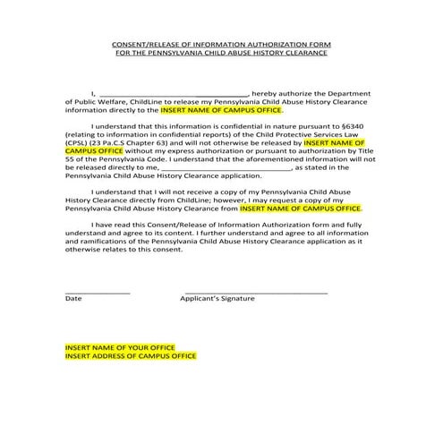 Cf sample clearance waiver for cac | DOC