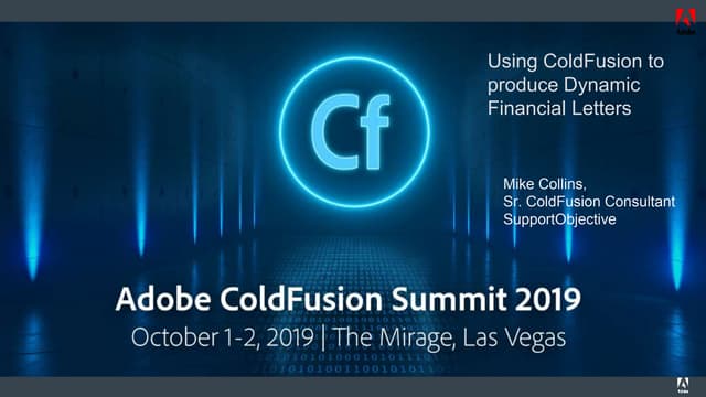 Using Coldfusion To Produce Dynamic Letters Ppt