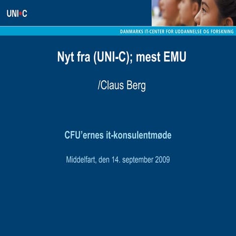 Nyt fra (UNI-C); mest EMU | PPT