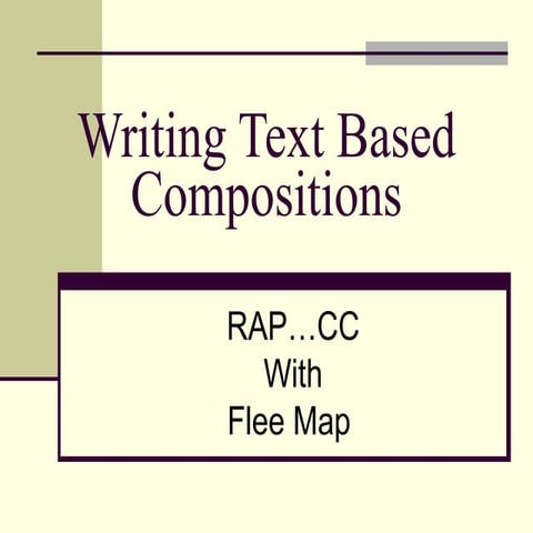 Text based composition flee map lesson[1][1] | PPT