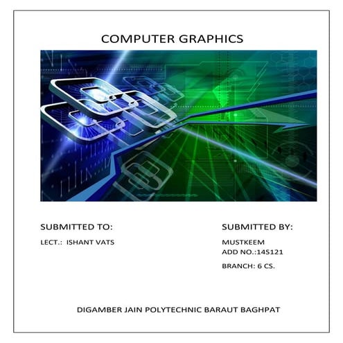 CG Practical File Diploma | PDF
