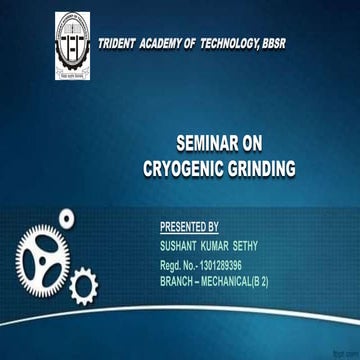 Cryogenic Grinding | PPTX