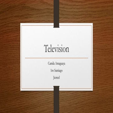 The television | PPT