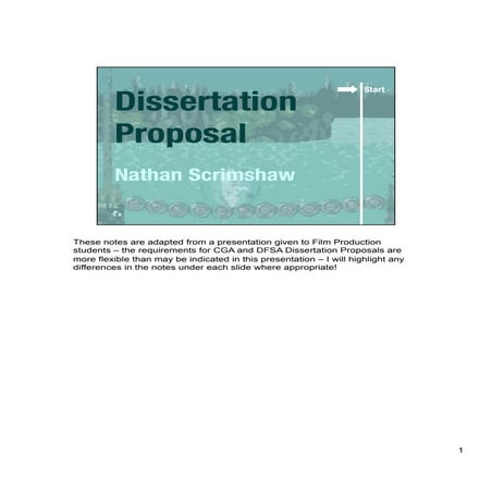 Cga dissertation proposal | PDF