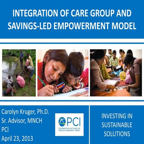 Integration of Care Group and Savings-Led Empowerment Model_Carolyn ...