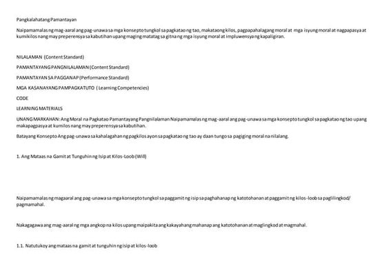 ESP MELCs Grade 10.pdf