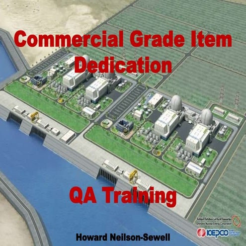 Commercial Grade Item Dedication | PPTX