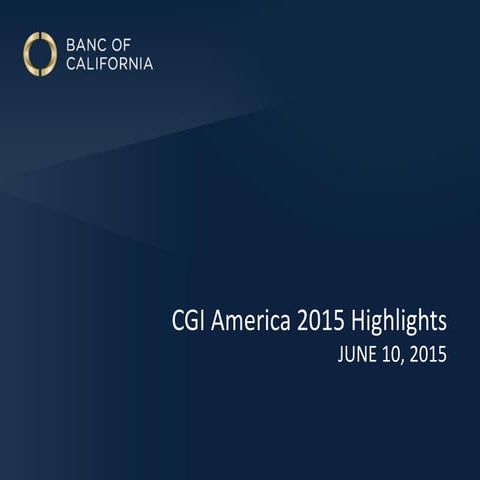 CGI America Highlights | PDF | Business | Business and Finance