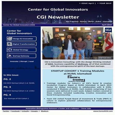 CGI Newsletter June 2019 | PPTX