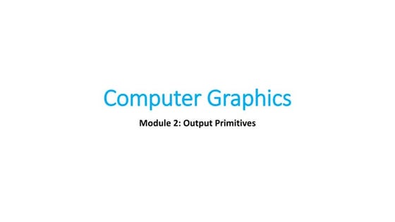 Dda Line Algorithm Presentatiion Pptx Computing Technology