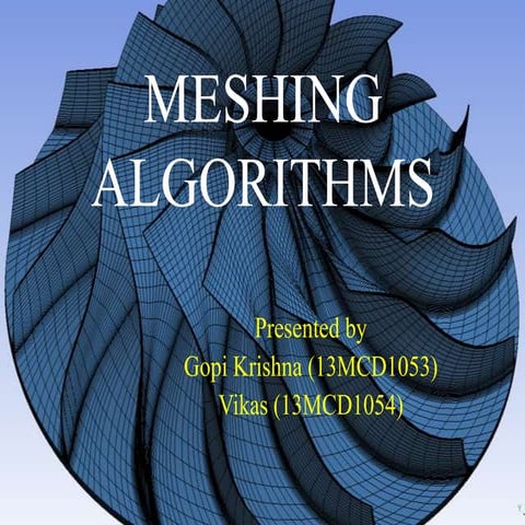 Mesh Algorithms Ppt 