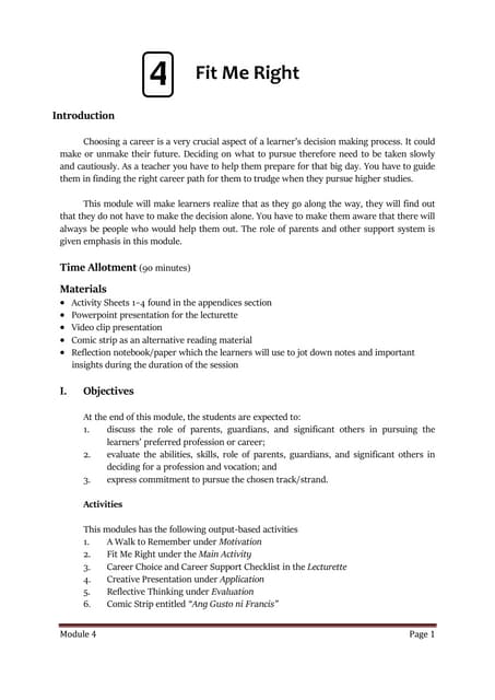 Cgp grade 12 module 3-edited | PDF