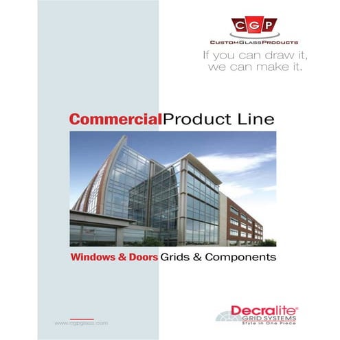 CGP commercial catalog for window and SDL grids | PDF
