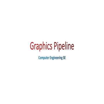 Graphics Pipeline | PPT