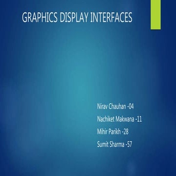 Virtual Reality: Graphics Display Interfaces | PPTX