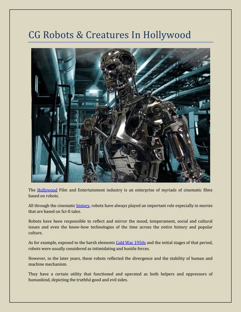 Robots (updated) | PPT