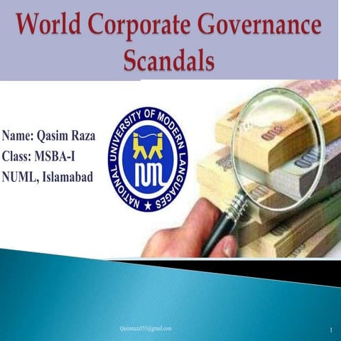 Corporate Governance Scandals | PPT