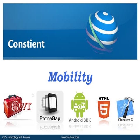 Constient global solution- Mobile application development | PDF