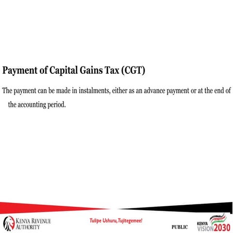 CGT payments | PPT